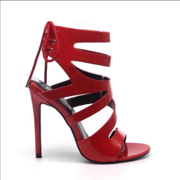 Shoes | True Red Sexy Strappy Heels | Poshmark